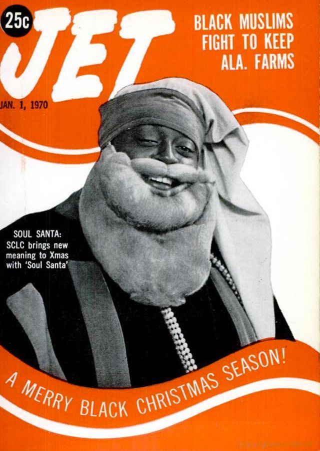 A Merry Jet Christmas! 17 Vintage Covers That Feature Black Santas on ...