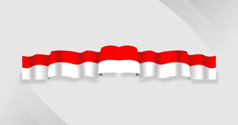 Bendera Indonesia Vector / Indonesian Wavy Flag Royalty Free Vector ...
