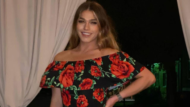 Ariel Long – Most Beautiful Transgender Woman in Red Floral Dress - TG ...