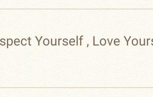 Self Respect self-respect