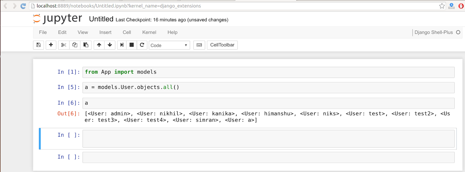Jupyter Notebook with Django - Leet Net