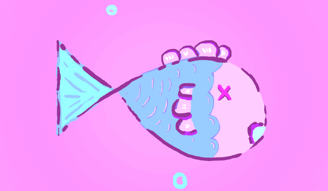 flyingart: a fish ~ frame by frame animation