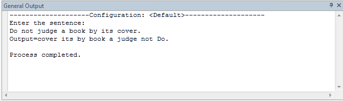 Programming : Reverse...