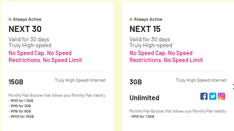 Digi Prepaid高速上网配套，每月RM35就可获得30GB上网数据