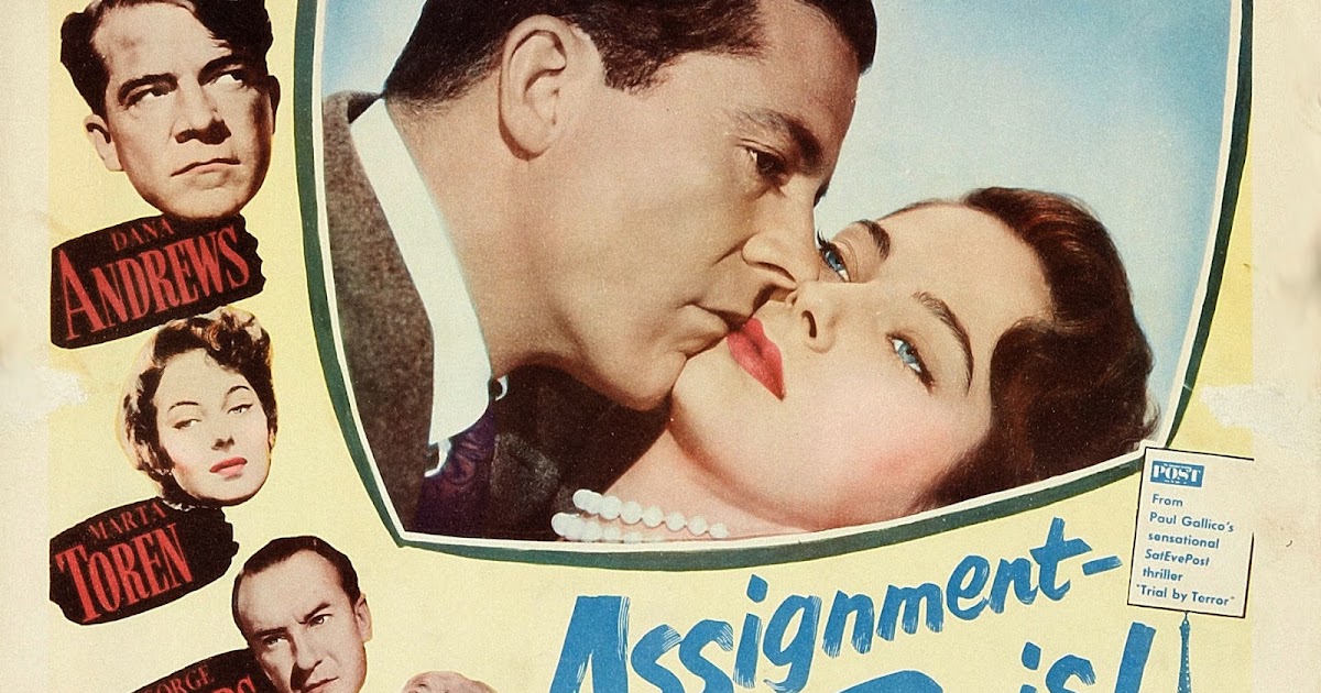 Classic Movie Ramblings: Assignment: Paris (1952)