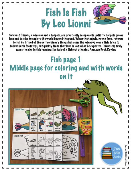 FISH IS FISH BOOK CRAFT ~ Book Units by Lynn