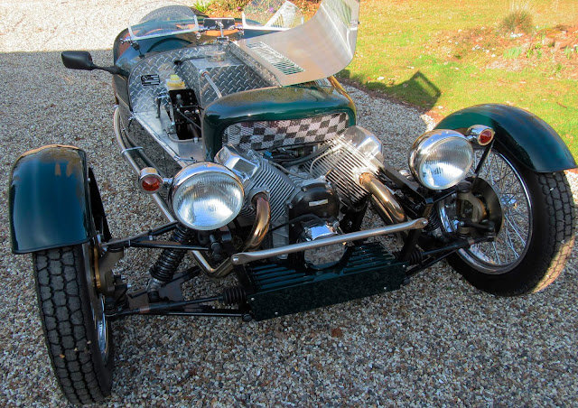 Aero Merlin MG 3 barrelback three wheeler: Alan's barrelback!