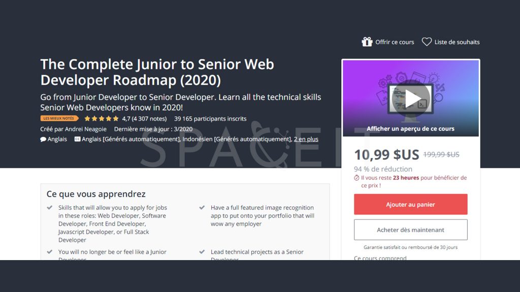 Free Course The Complete Junior to Senior Web Developer Roadmap 2020 ...