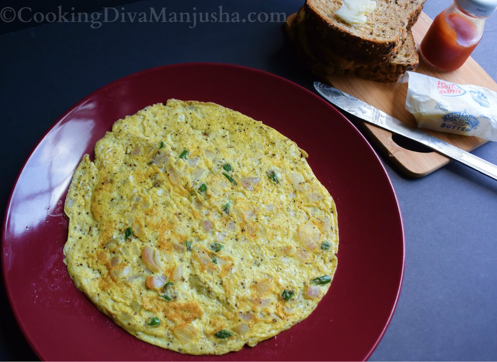 Simple Indian Omelet recipe |How to make a fluffy omellete