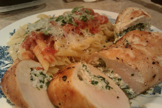 For the Love of Food (and Eating!): Chicken Roulade w Homemade Pasta ...