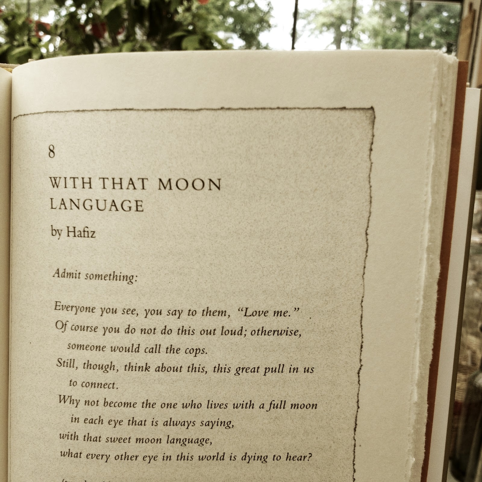 Musings: With That Moon Language - Hafiz