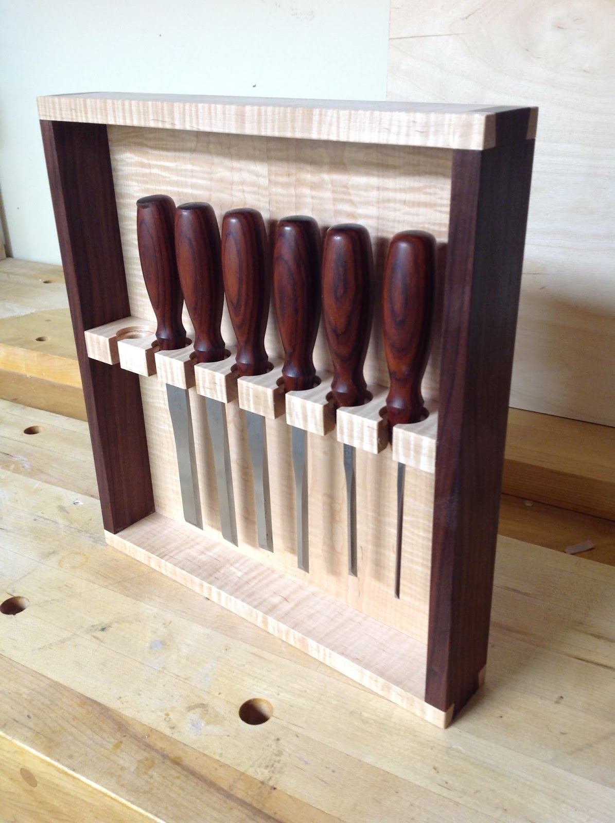 David Barron Furniture: Blue Spruce Chisels, Nice Tray.