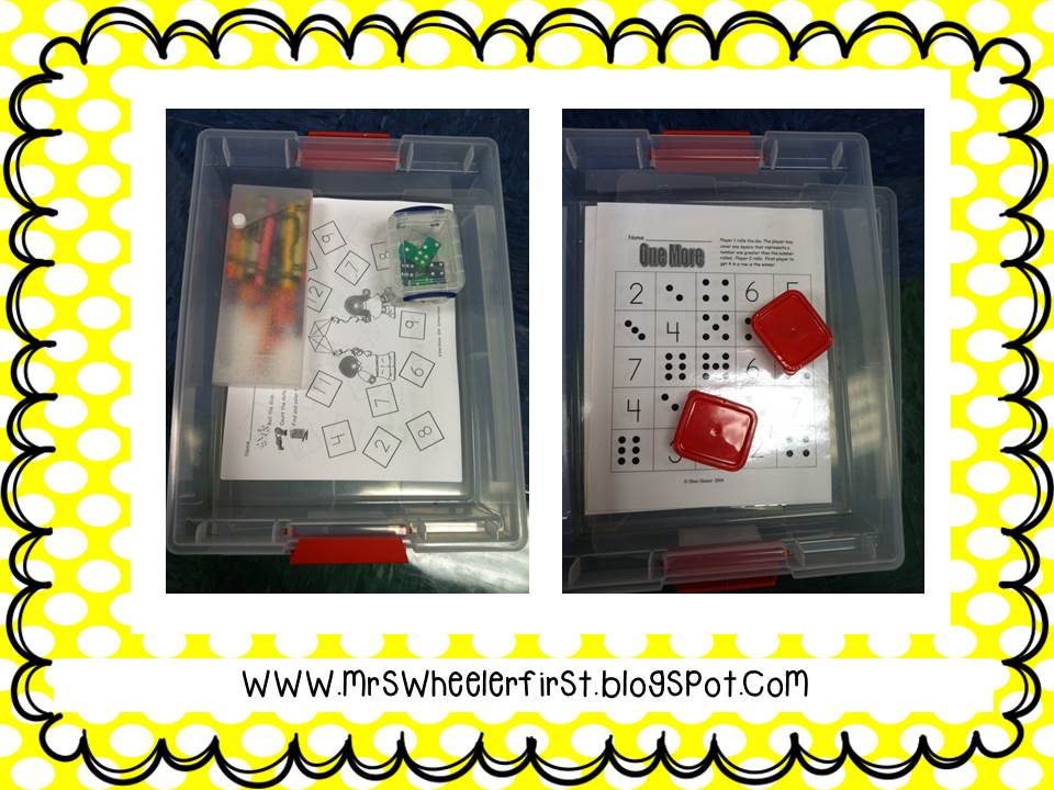 Mrs. Wheeler's First Grade Tidbits: Math Tubs