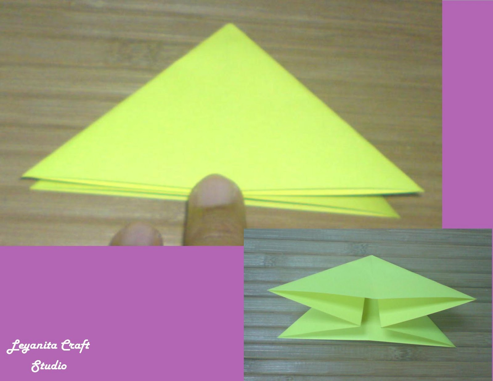 Tutorial: Origami Bunga Tulip | Leyanita Craft Studio