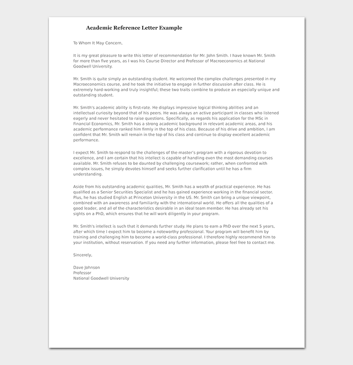 Phd Recommendation Letter Template ~ Resume Letter