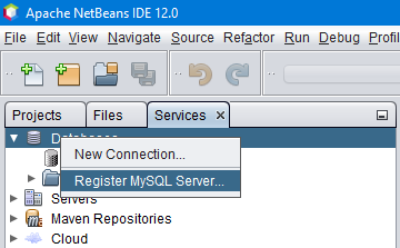 Lavori e Lavoretti: Registrare un server MySQL 8 in NetBeans 12
