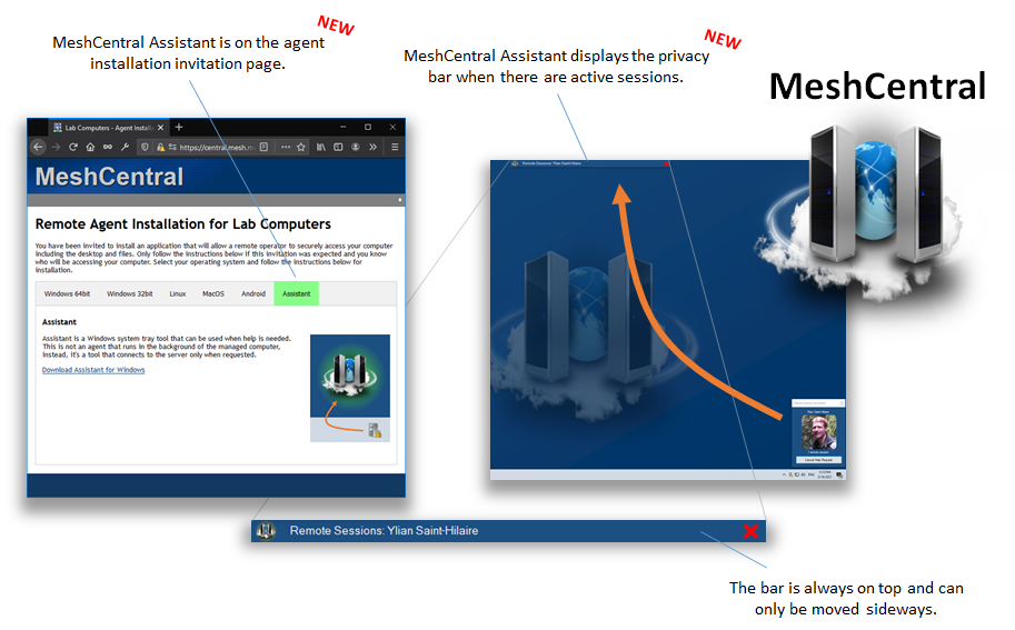 MeshCentral - MeshCentral Assistant and Remote Help