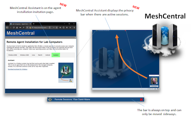 MeshCentral - MeshCentral Assistant and Remote Help