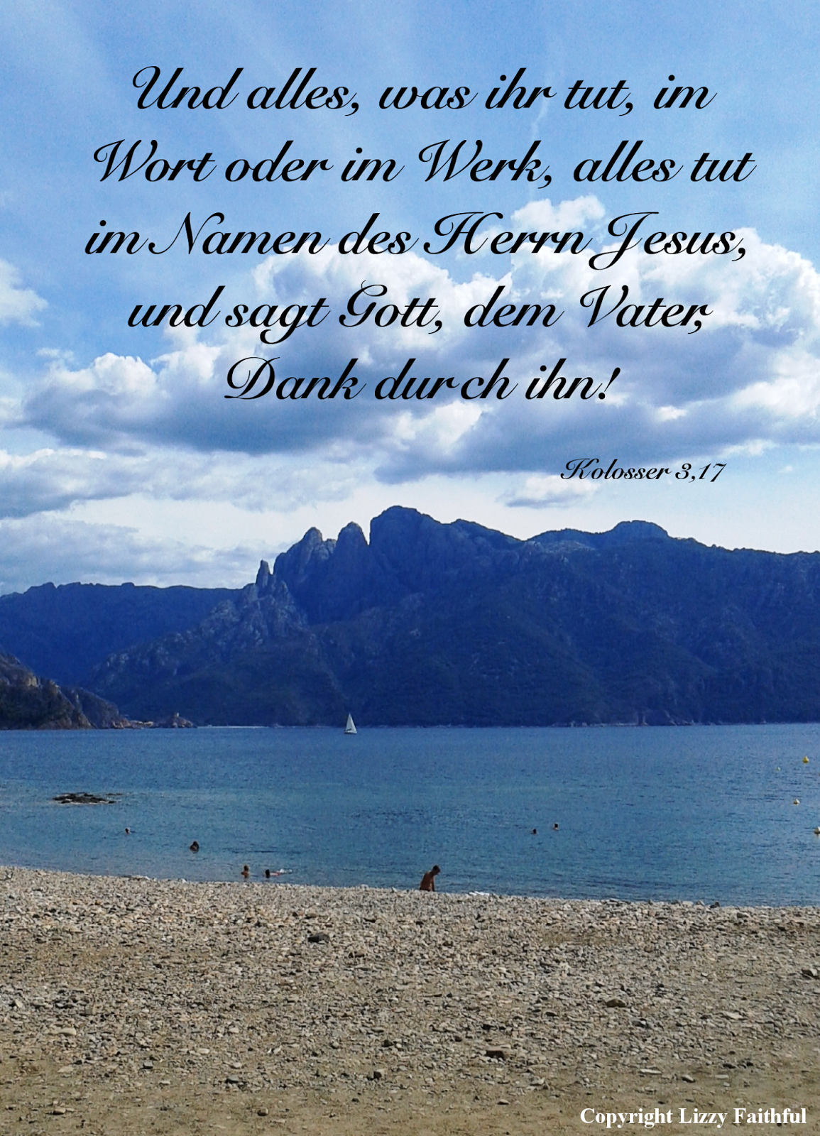 Lizzy - Im Glauben Leben: Bibelvers Kolosser 3,17