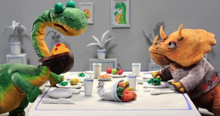 TIERRA DE DINOSAURIOS: Dinosaur Office. Thanksgiving Day.