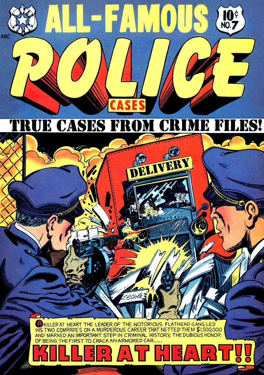 All-Famous Police Cases #7 - Matt Baker art - Pencil Ink