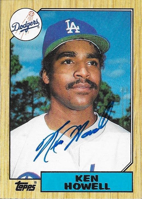 foul bunt: Ebay Pickup - 1987 Topps Ken Howell For The Set