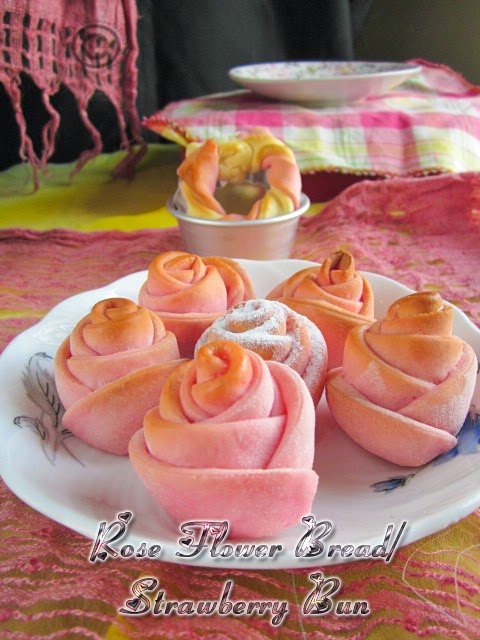 VIRUNTHU UNNA VAANGA: VUV TURNS 2!!! - ROSE FLOWER BREAD I STRAWBERRY ...