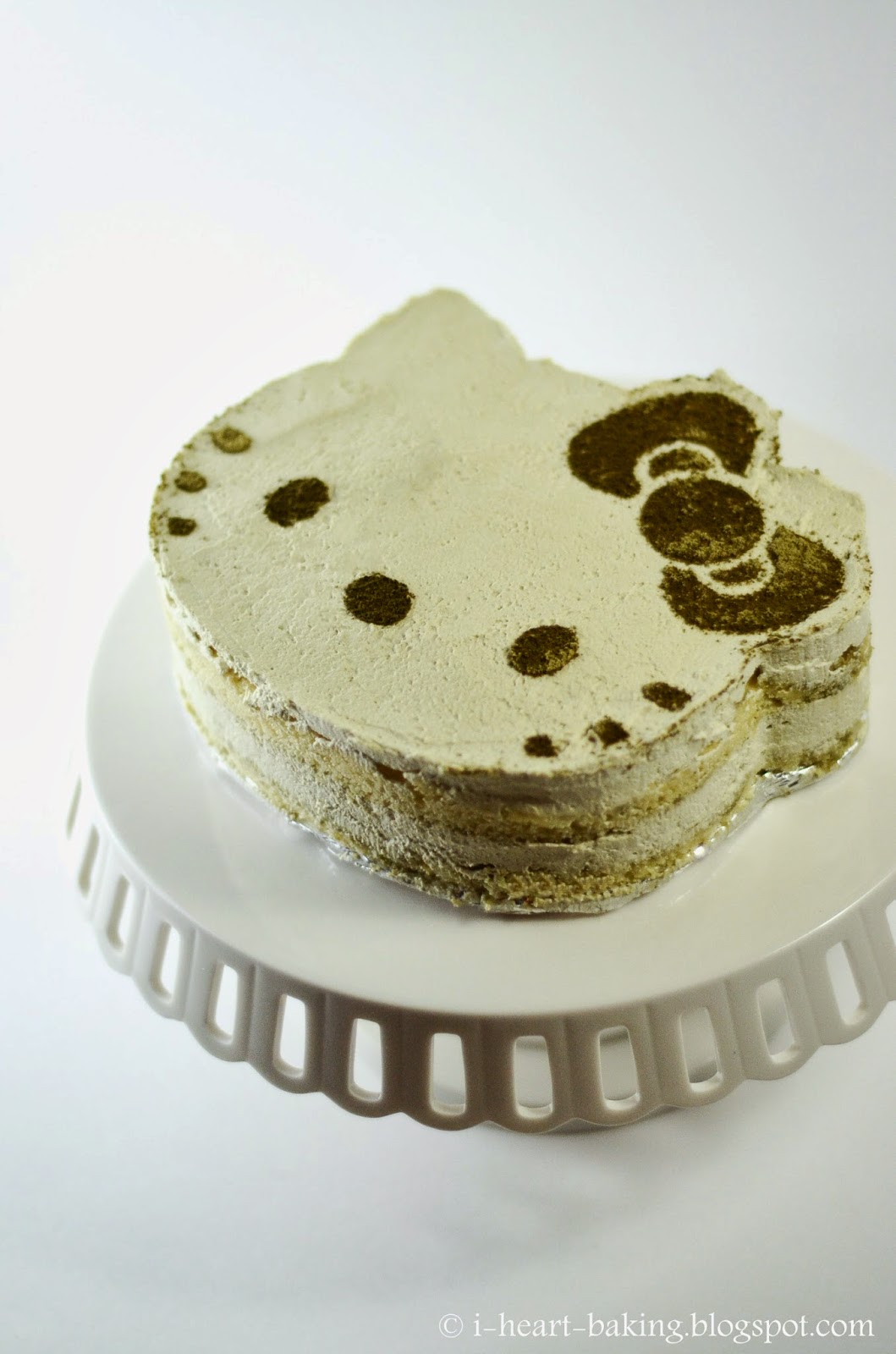 i heart baking!: hello kitty matcha green tea tiramisu cake