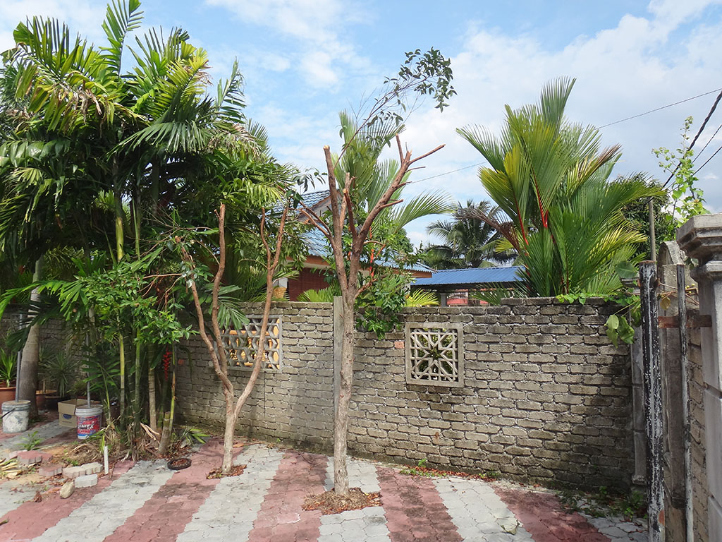 Menebas semak samun..