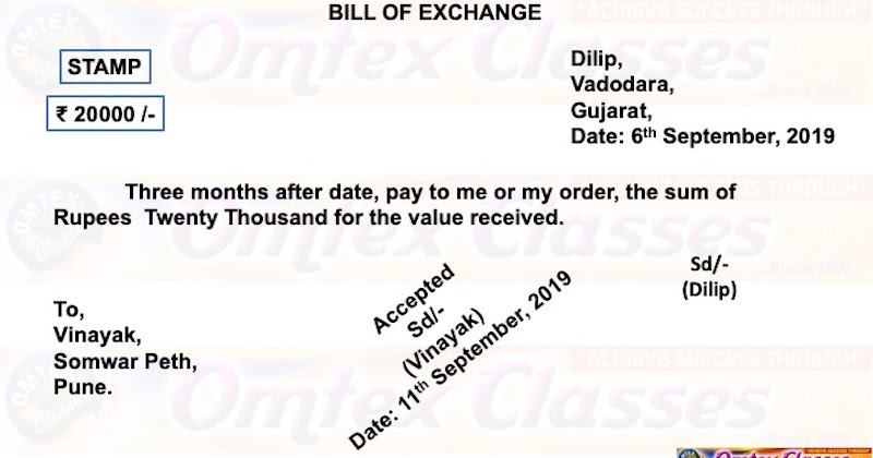 OMTEX CLASSES: Prepare a demand bill with imaginary Drawer, Drawee ... OMTEX CLASSES: Prepare a demand bill with imaginary Drawer, Drawee ...