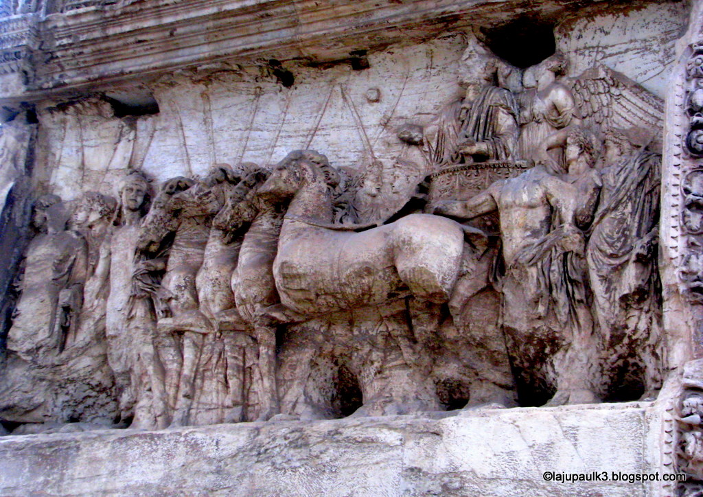 THROUGH THE LAND OF ISRAEL III: The relief panel depicting Titus ...