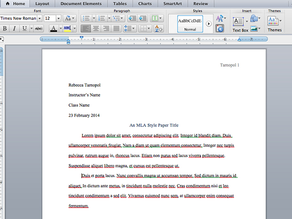 How To Put Word In Mla Format ~ Certificate Letter