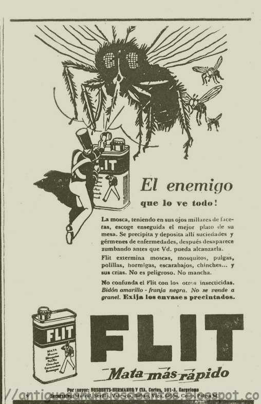 Antiguos anuncios de antes: Flit (insecticida) (18 anuncios)