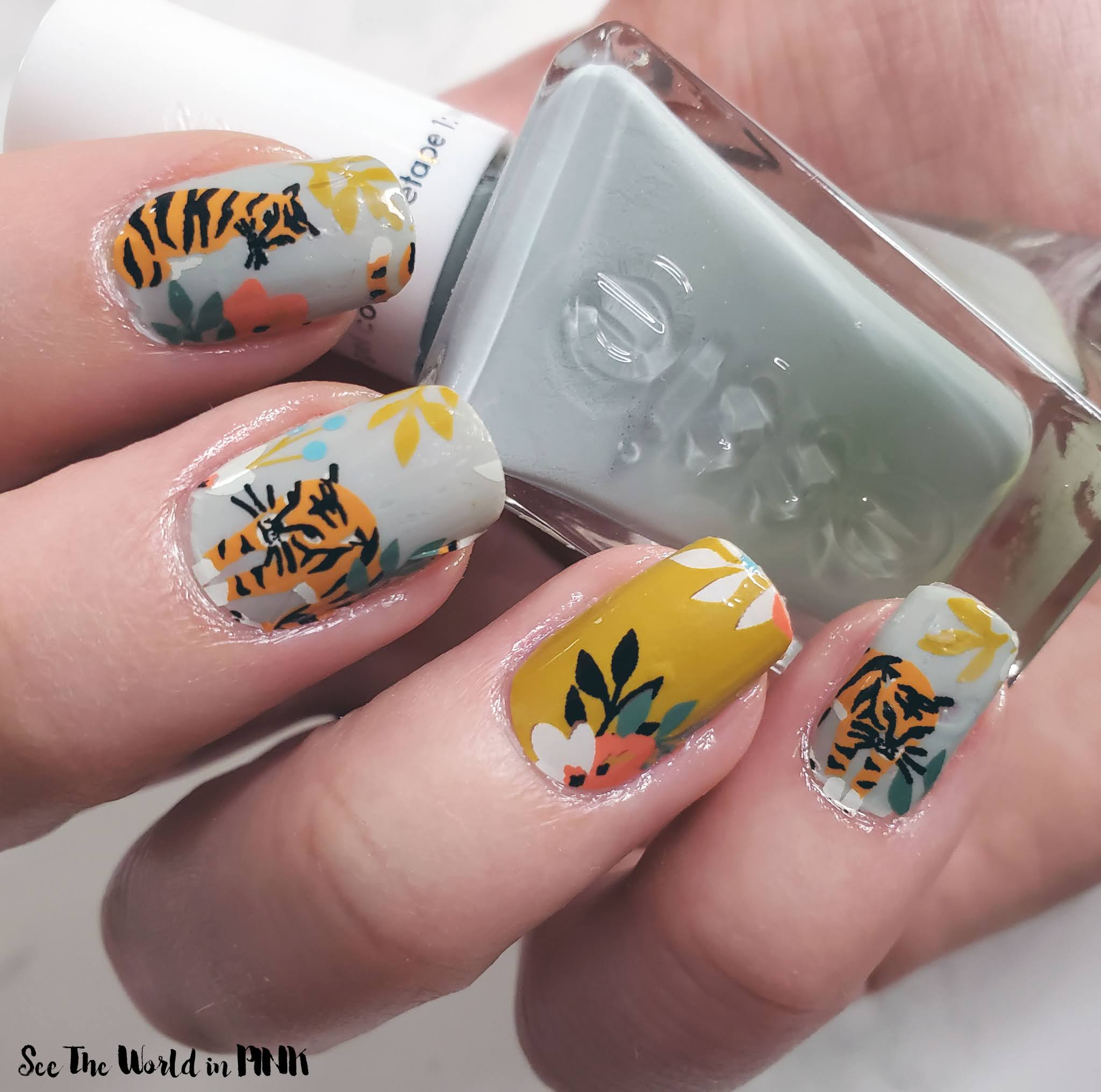 Manicure Monday - Lucky MMK Tiger Nail Wraps | See the World in PINK