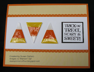 Stampin' Mom of Four: Candy Corn Card - and a Challenge