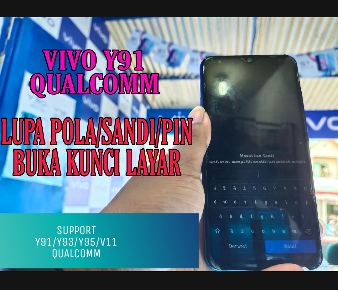 DAENG BUNGSU: VIVO Y91 QUALCOMM LUPA POLA/SANDI/PIN BUKA KUNCI LAYAR-SUPPORT,Y93/Y95/V11