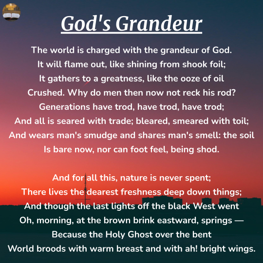 God's Grandeur by Gerard Manley Hopkins