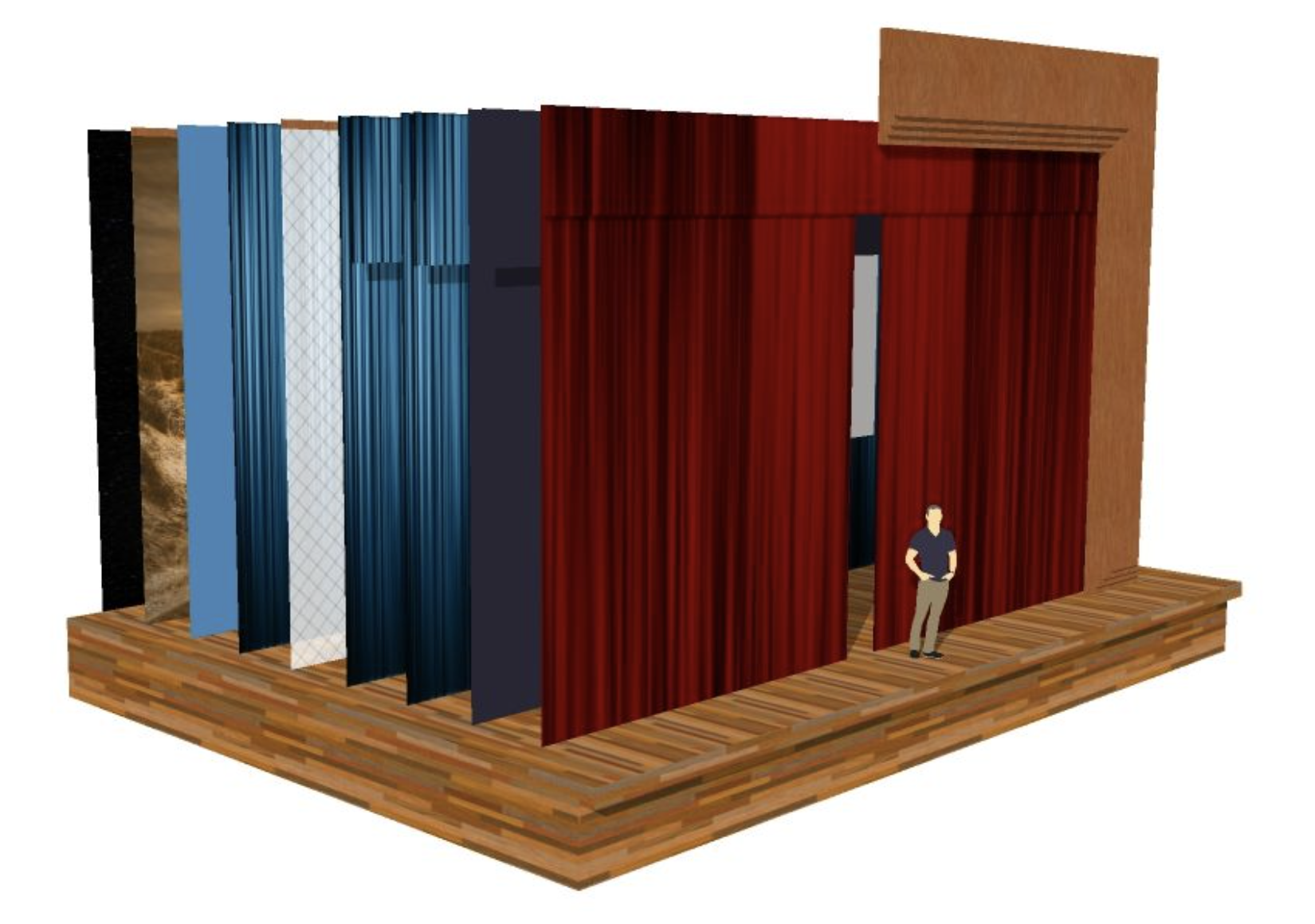 CAD Drawing and Visualization: Week 7: Stage Draperies and Masking