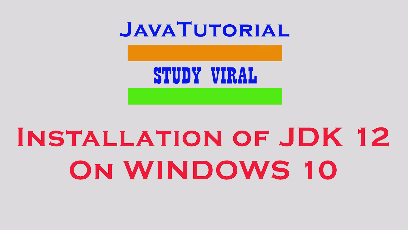 How to Install Java JDK 12 on Windows 10 - Study Viral ~ Study Viral ...