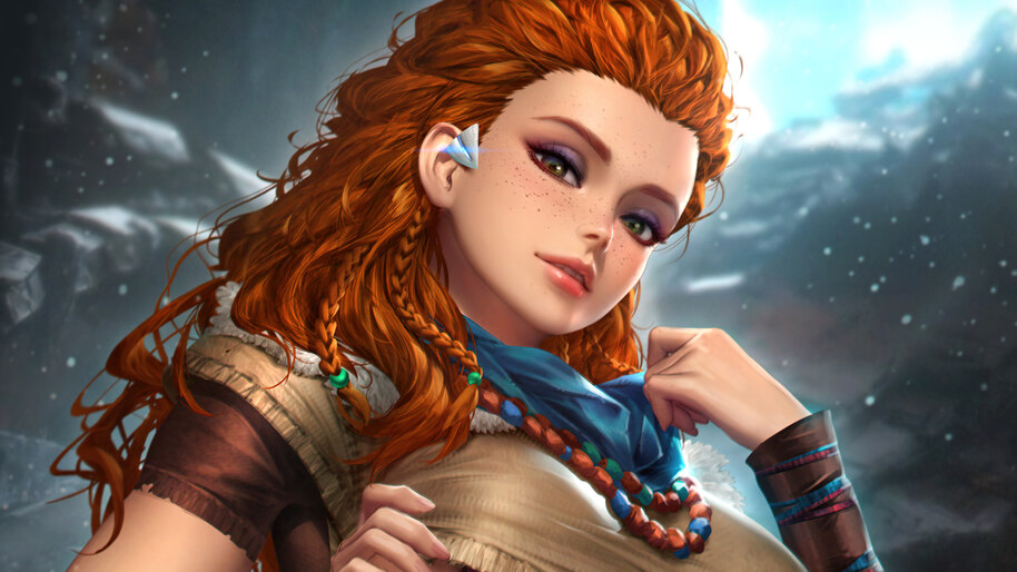 #8.2100, Aloy, Horizon Zero Dawn, 4K Wallpaper PC Desktop