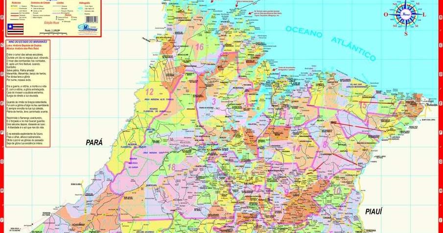Mapa Político do Maranhão