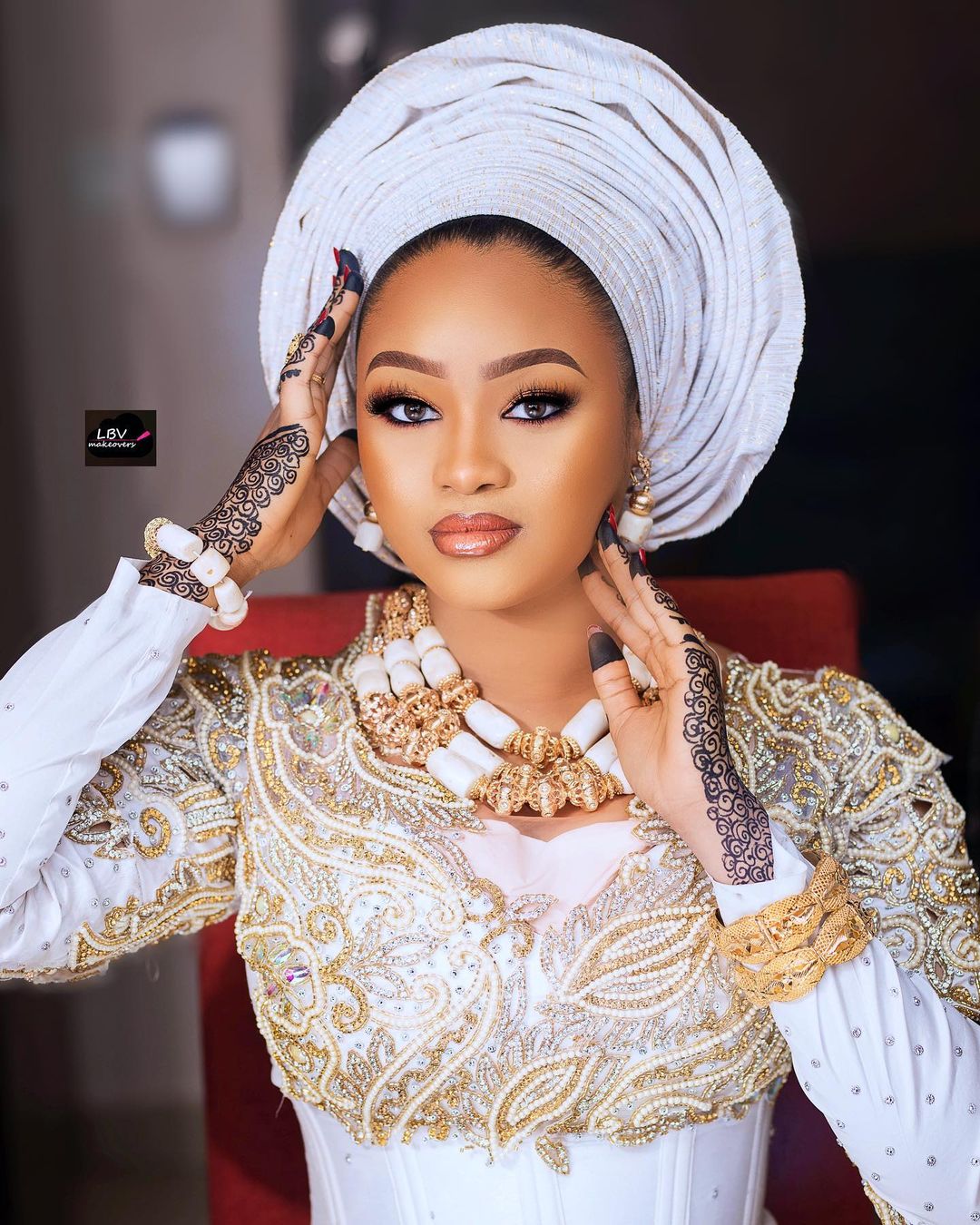 Most beautiful 2021 Nigerian bridal makeup and gele styles | Melody Jacob