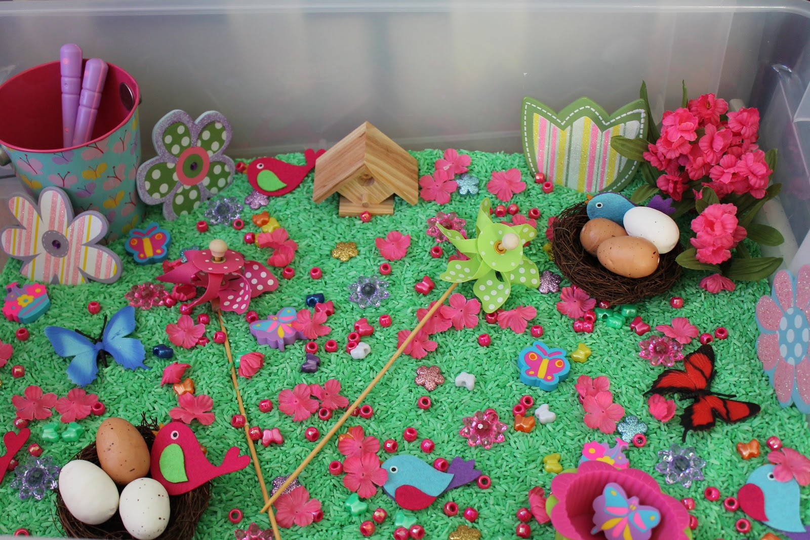 Belle's Butterfly Dreams: Our New Spring Sensory Tub