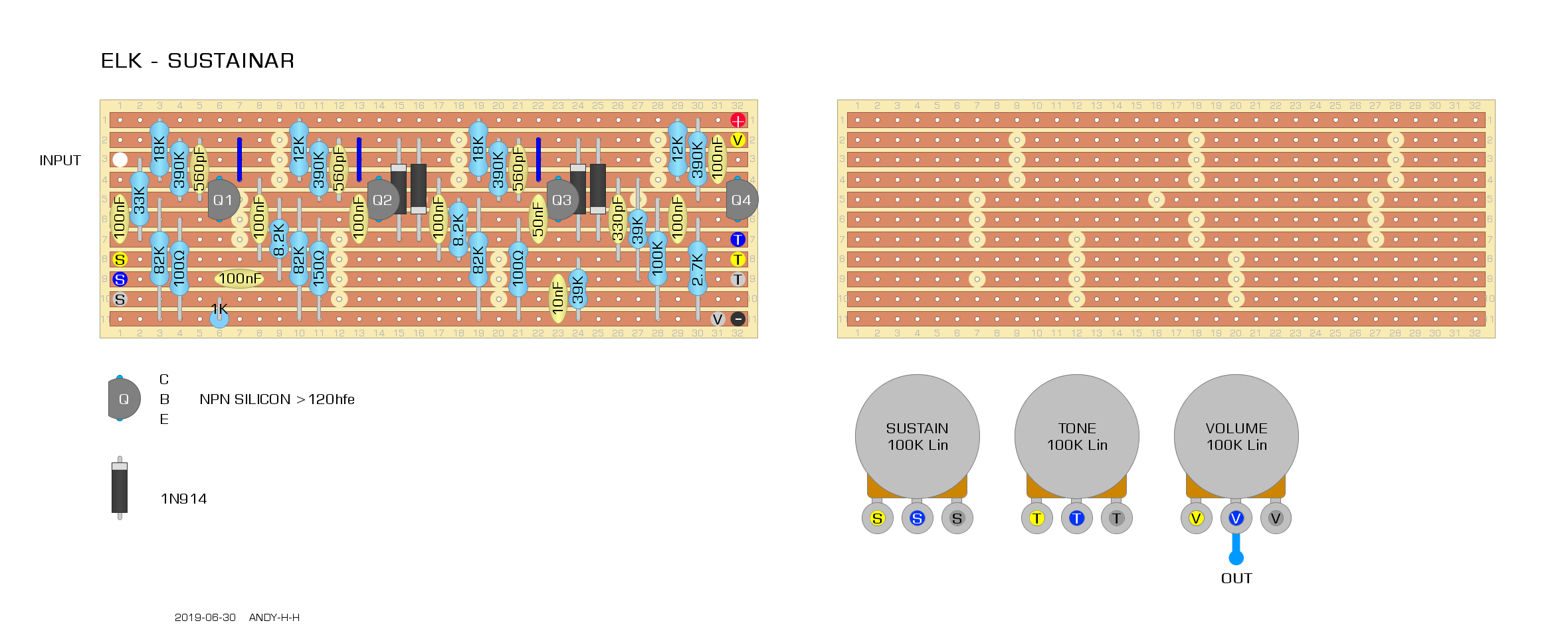 Guitar Effects - Vero - Point to Point - Tag Board Layouts: ELK: Super ...
