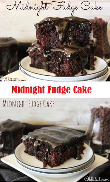 MIDNIGHT FUDGE CAKE - the smiling spoon