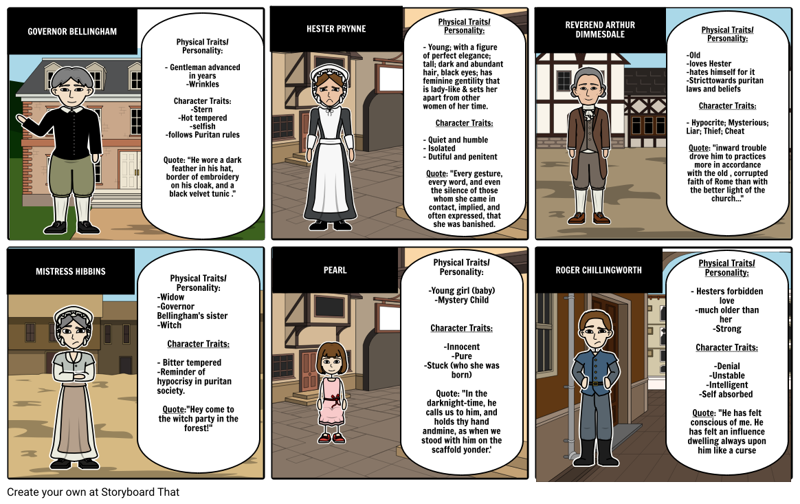 The Scarlet Letter Characters ~ Thankyou Letter