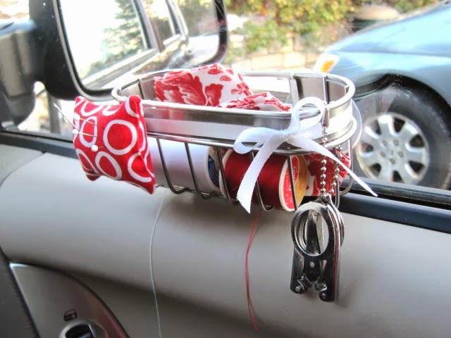 Sew Many Ways...: Suction Cup Sponge Holder…to Car Sewing Caddy