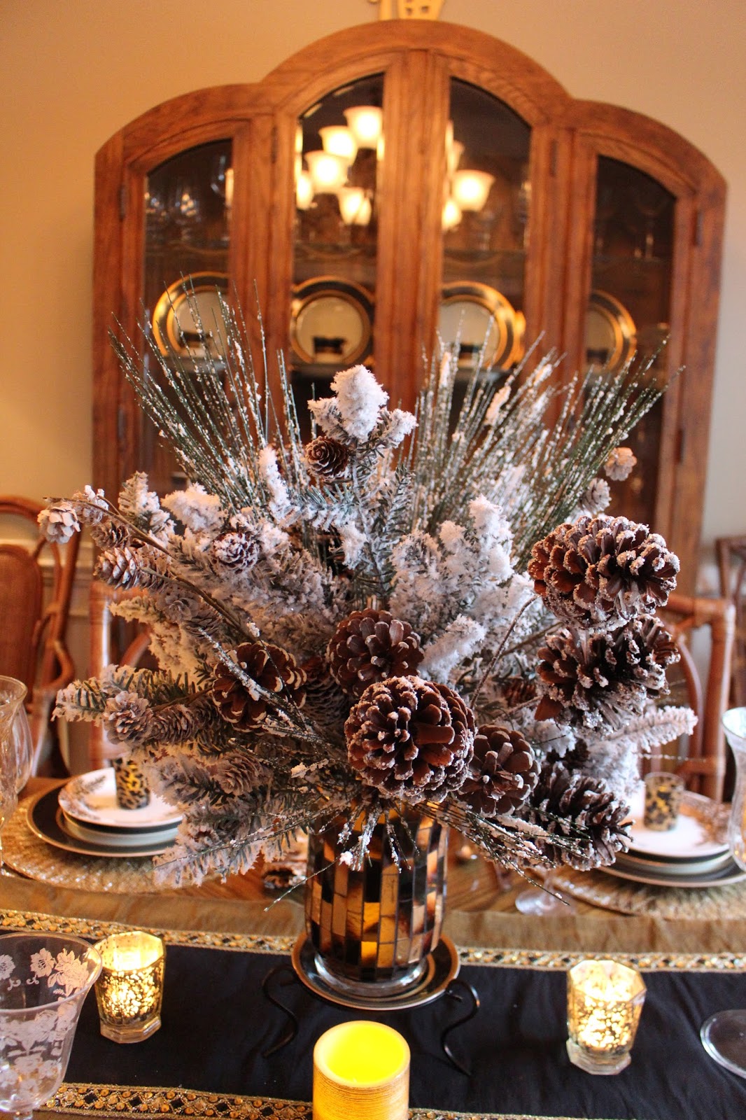 Designs by Pinky: Winter Dining Room Table, 2018