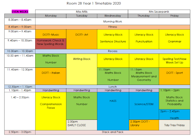 Timetable