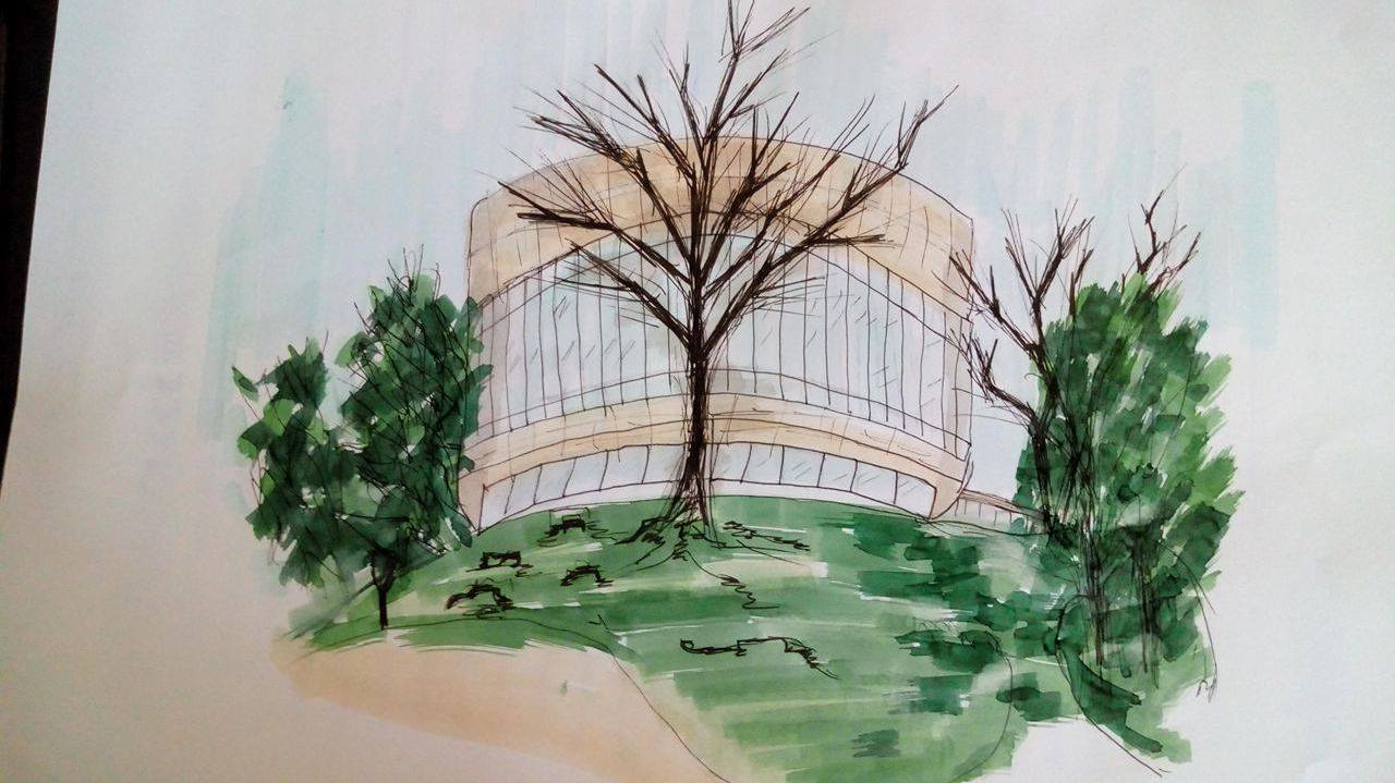 Croquis do museu da pampulha